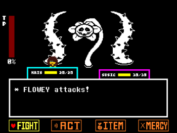 Flowey/In Battle | The Unofficial Deltatraveler Wiki | Fandom