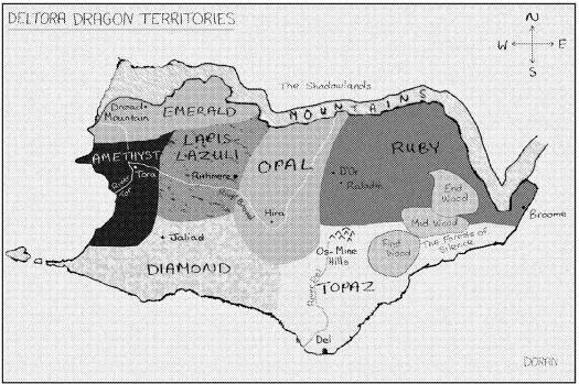 Map of dragon territories | Deltora Quest Wiki | Fandom