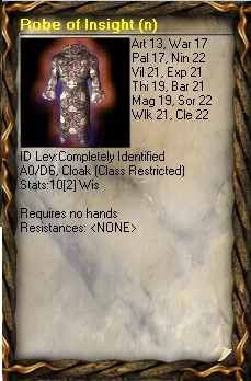 Robe of Insight | Demise: Rise of the Ku'Tan & Ascension Wiki | Fandom