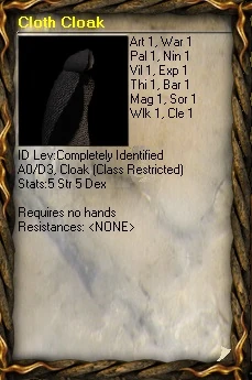 Cloth Cloak | Demise: Rise of the Ku'Tan & Ascension Wiki | Fandom