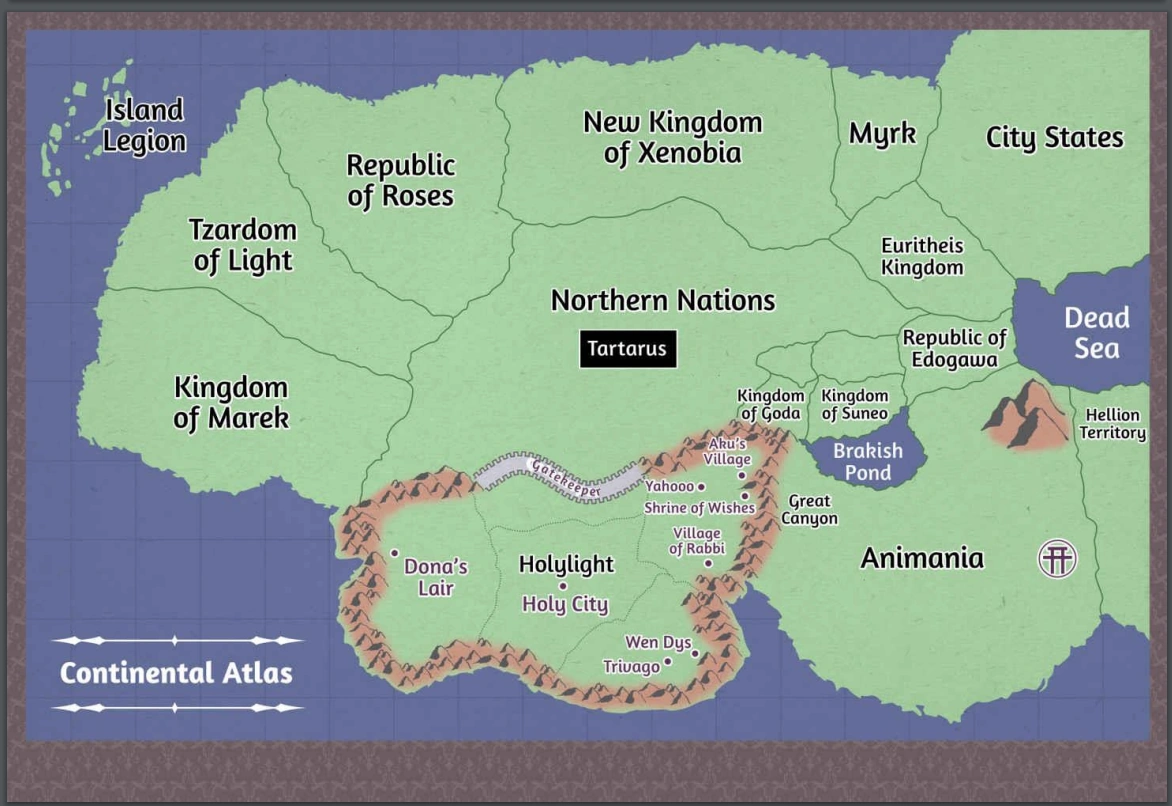 Map of the world | Demon Lord, Retry! Wiki | Fandom