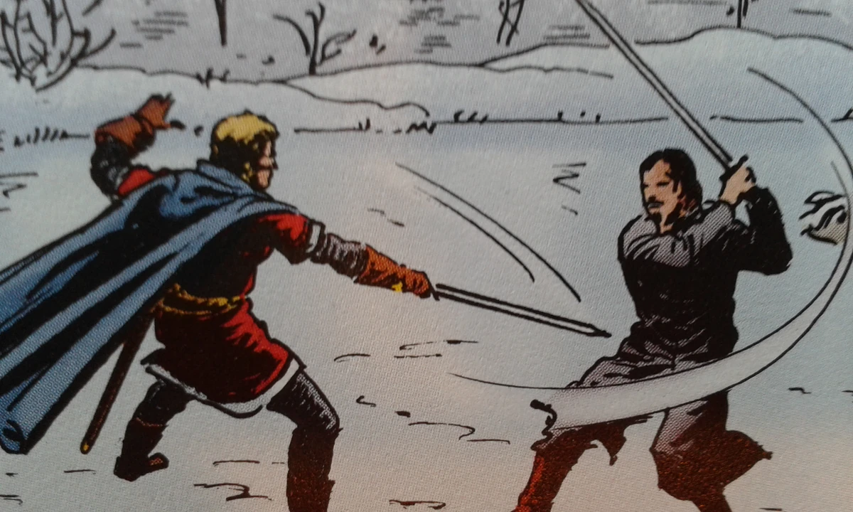 Johan van Horst's tweede gevecht met Levinus | De Rode Ridder Wiki | Fandom