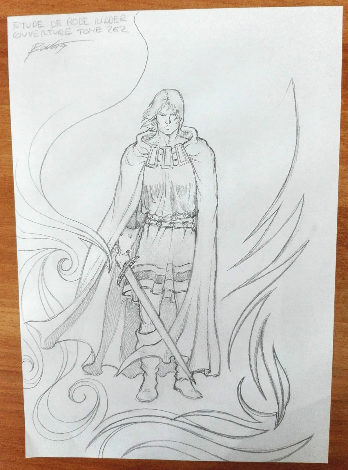 De Laatste Waarschuwing (originele cover tekening) | De Rode Ridder ...