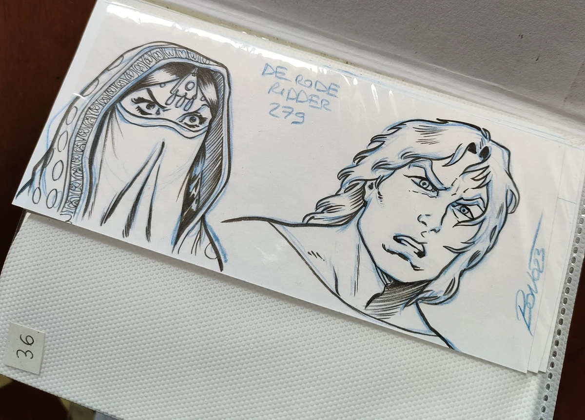 De Poort van Angst (originele tekening) | De Rode Ridder Wiki | Fandom