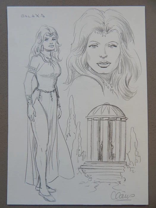 Galaxa (originele tekening) | De Rode Ridder Wiki | Fandom