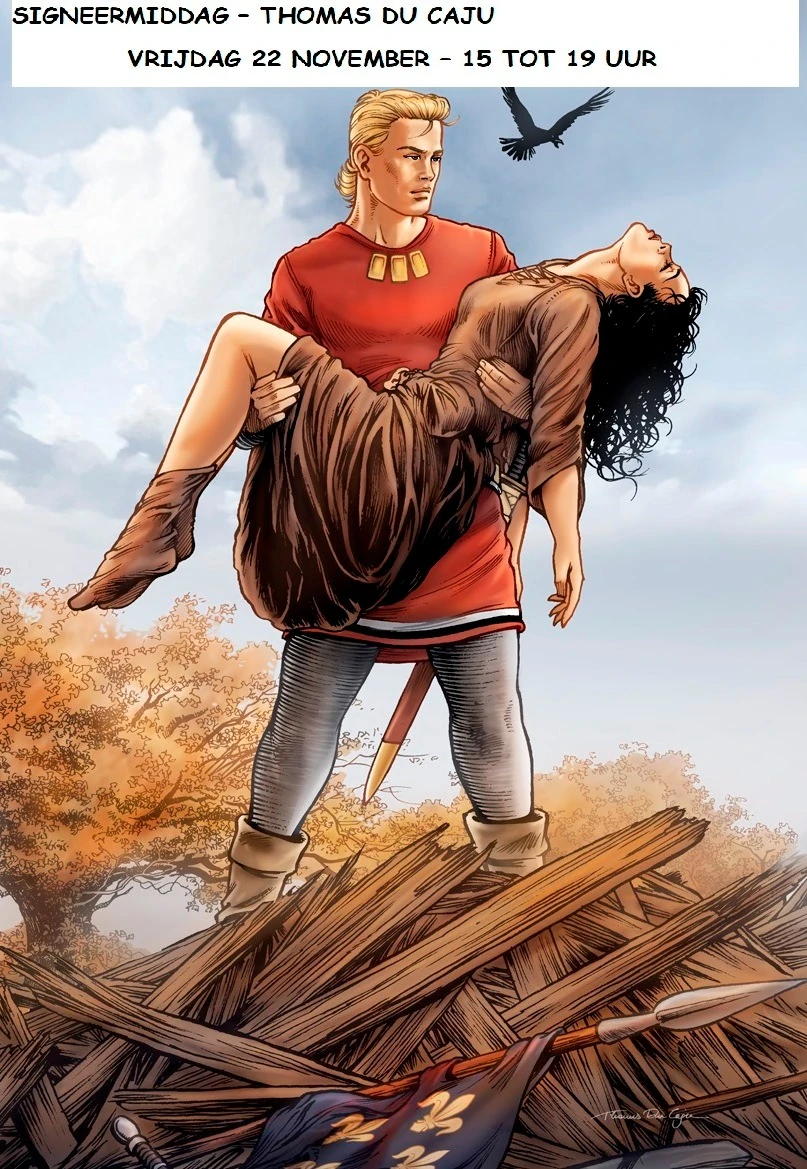 Thomas Du Caju's signeersessie in StripBteaser Stripboeken | De Rode Ridder Wiki | Fandom