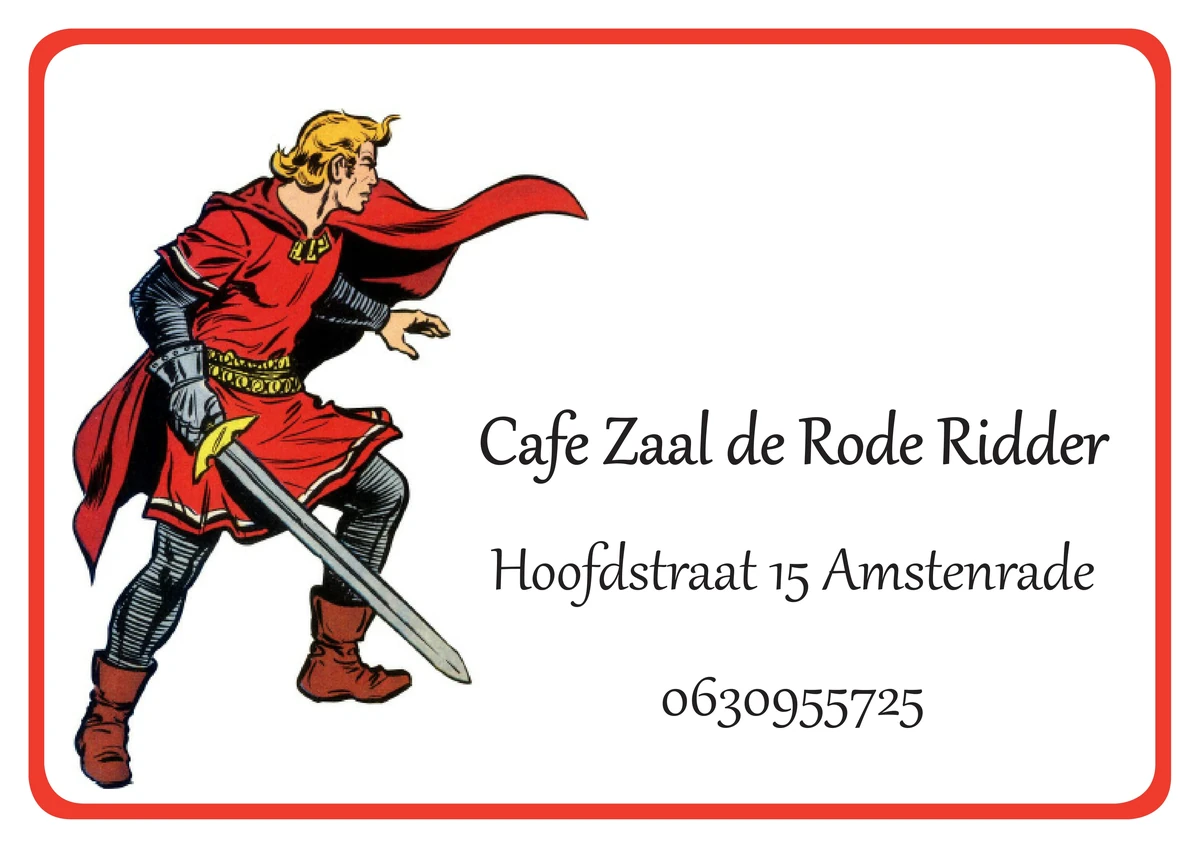Café-Zaal De Rode Ridder | De Rode Ridder Wiki | Fandom