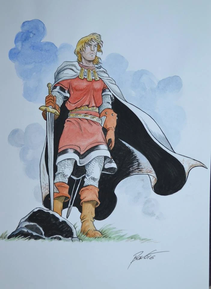 Johan van Horst getekend door Fabio Bono | De Rode Ridder Wiki | Fandom