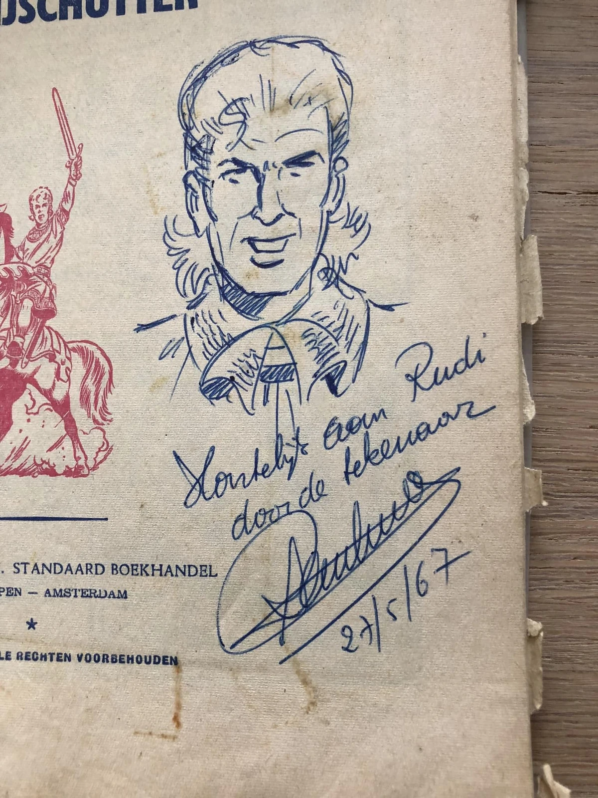 De Rode Ridder tekening uit 1967 door Karel Verschuere | De Rode Ridder ...