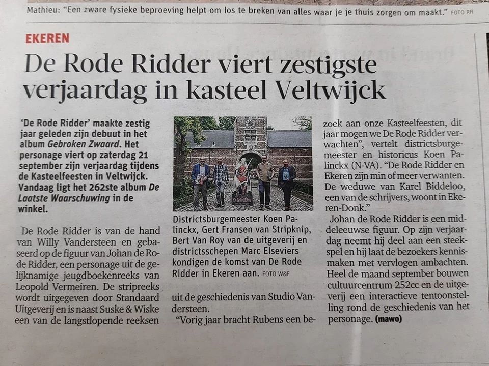 De Rode Ridder viert zestigste verjaardag in kasteel Veltwijck | De ...