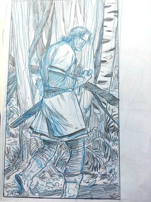 Johan als De Rode Ridder (originele Red Rider tekening 3) | De Rode ...