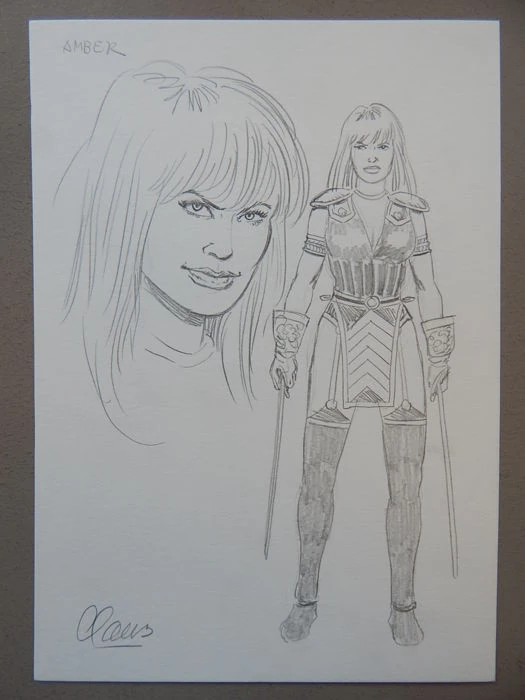 Amber (originele tekening) | De Rode Ridder Wiki | Fandom