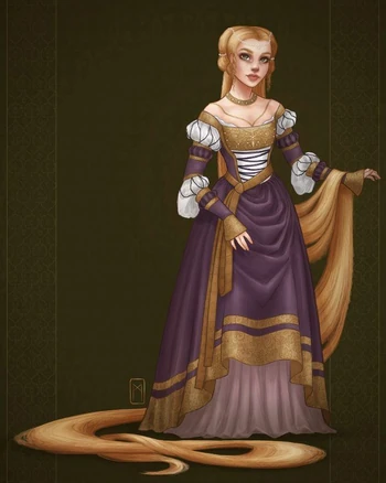 Queen Rapunzel Fitzherbert | Descendants Royal Families Wiki | Fandom