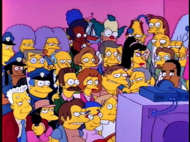 Citizens of Springfield couch gag | Descriptive Video Service ...