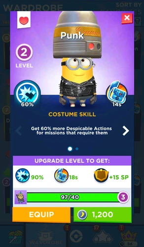 Punk Minion Costume | Despicable Me Wiki | Fandom