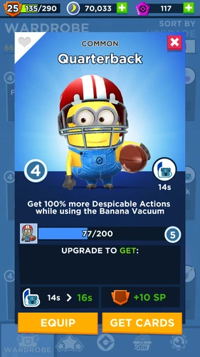 Quarterback Minion Costume | Despicable Me Wiki | Fandom
