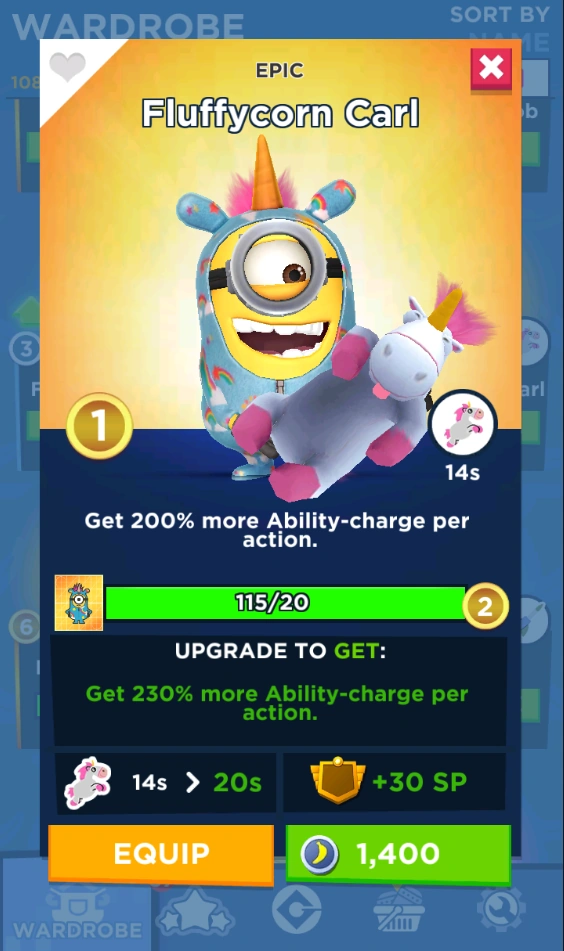 Fluffy Unicorn Minion Rush
