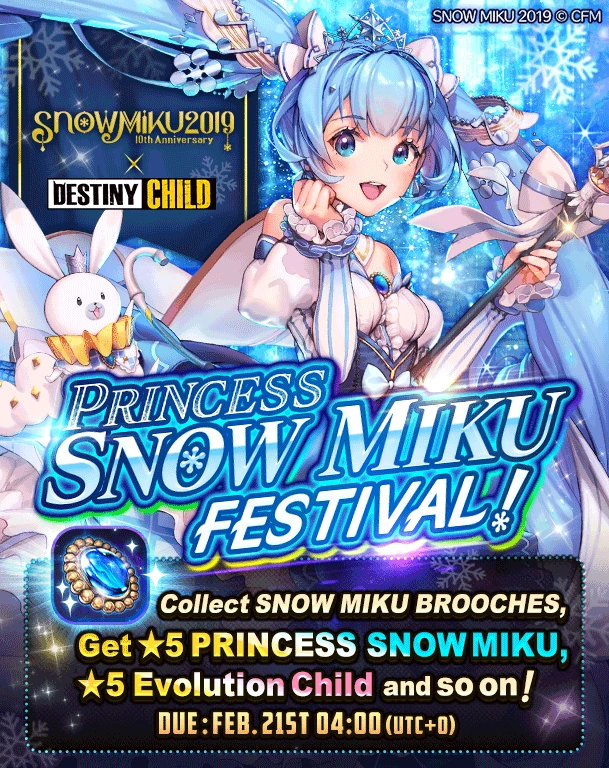 Princess Snow Miku Festival | Destiny Child for Kakao Wiki | Fandom