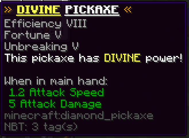 Divine Tools | DestinyMC Skyblock Wiki | Fandom