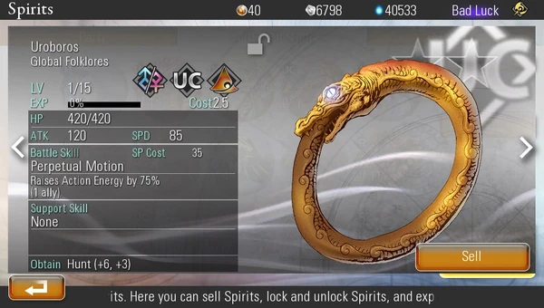 Uroboros | Destiny of Spirits Wiki | Fandom