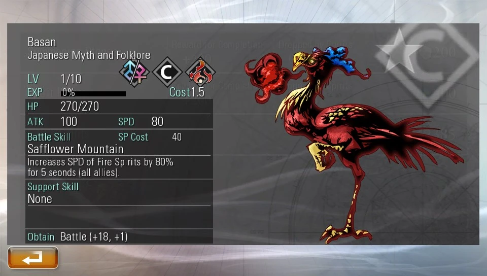 Basan | Destiny of Spirits Wiki | Fandom
