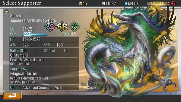 Shoryu | Destiny of Spirits Wiki | Fandom