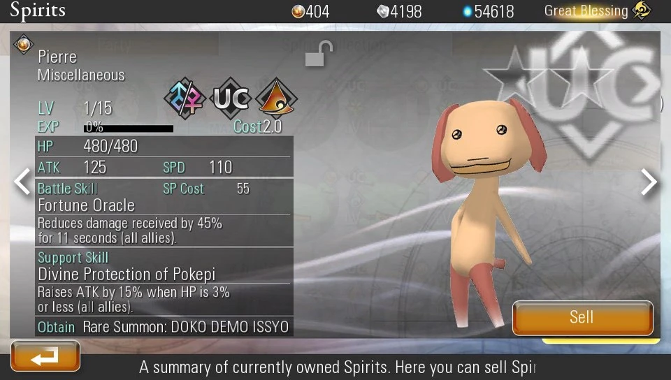 Pierre | Destiny of Spirits Wiki | Fandom