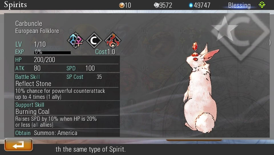 Carbuncle | Destiny of Spirits Wiki | Fandom