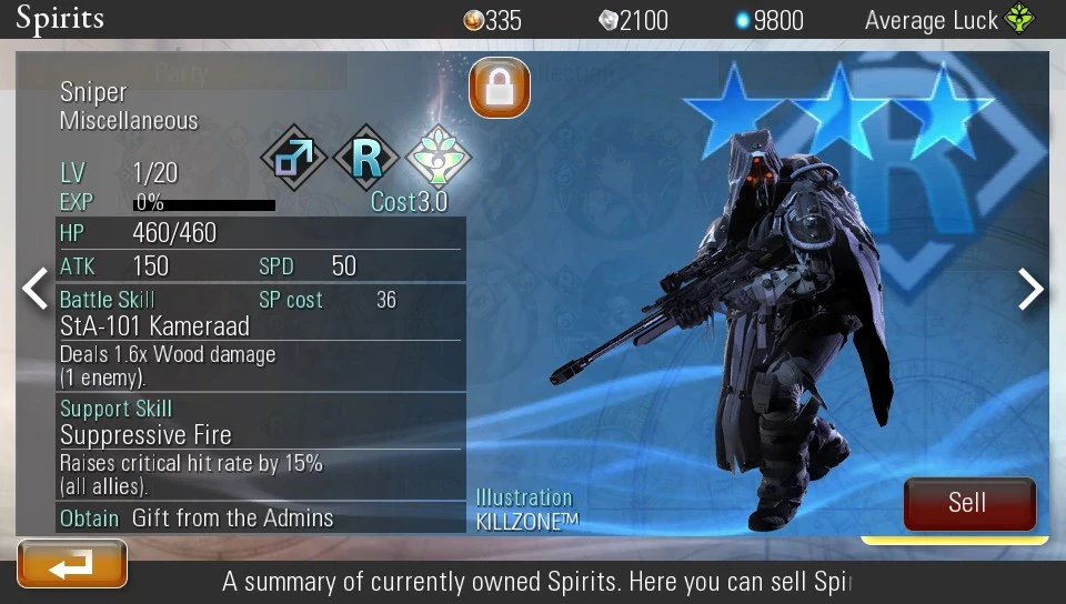 Sniper | Destiny of Spirits Wiki | Fandom