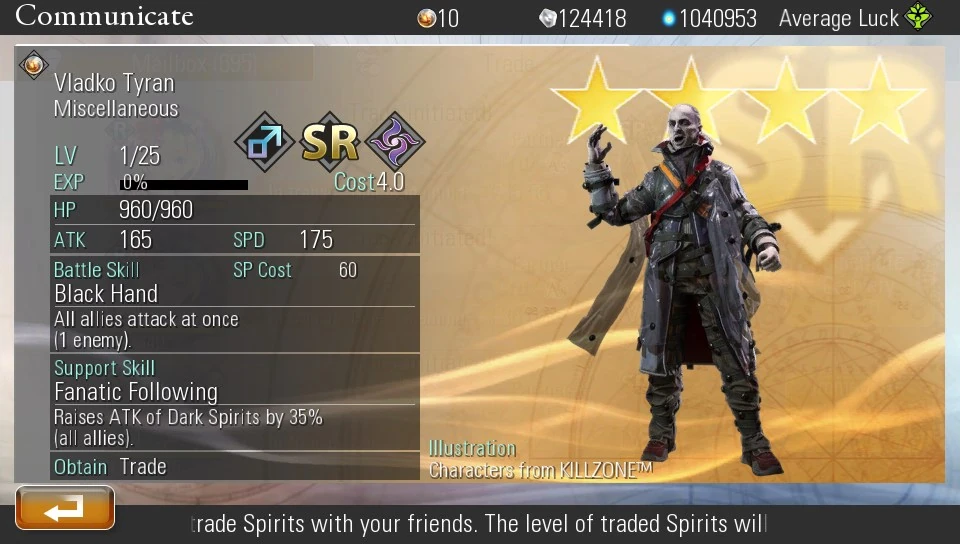 Vladko Tyran | Destiny of Spirits Wiki | Fandom