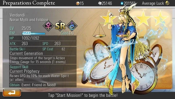 Verdandi (Event) | Destiny of Spirits Wiki | Fandom