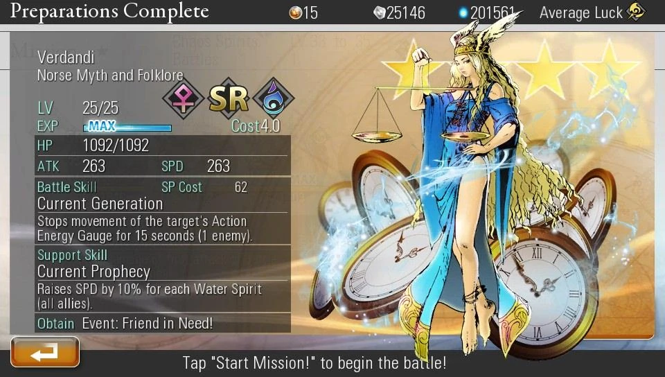 Verdandi (Event) | Destiny of Spirits Wiki | Fandom