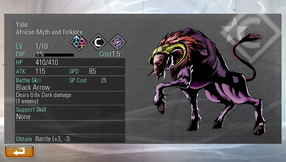 Yale | Destiny of Spirits Wiki | Fandom