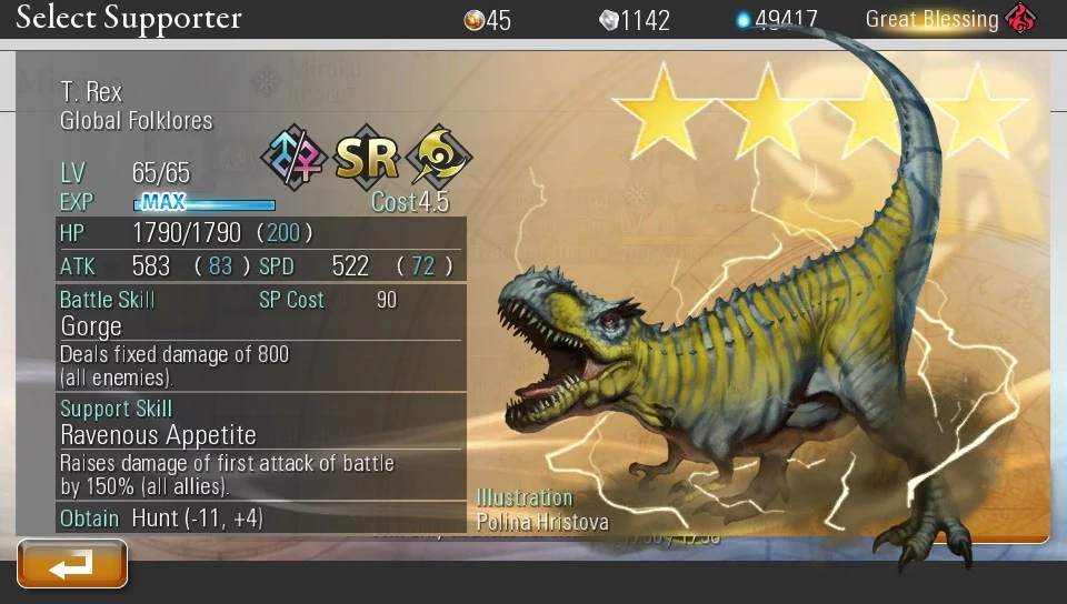T. Rex | Destiny of Spirits Wiki | Fandom