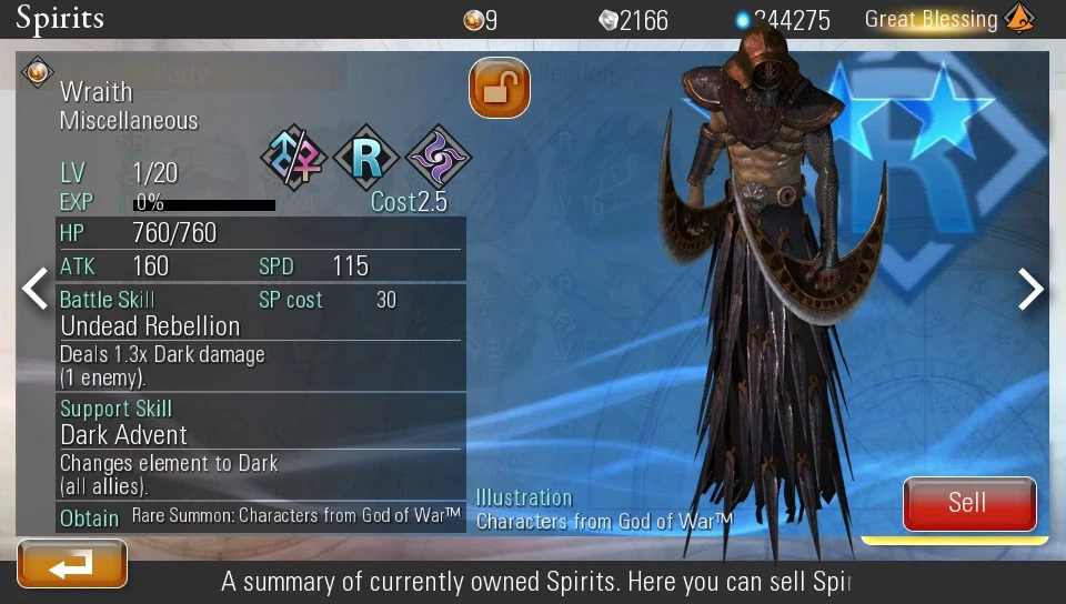 Wraith | Destiny of Spirits Wiki | Fandom