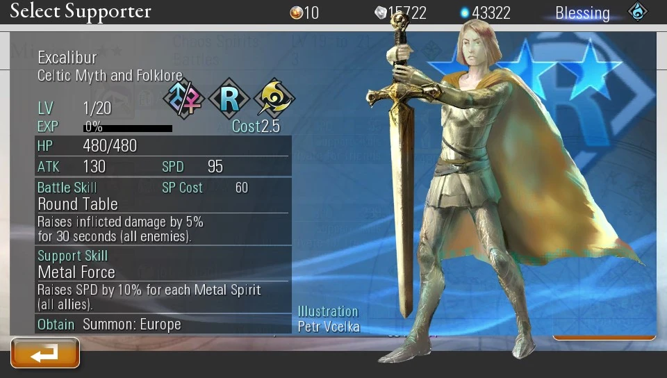 Excalibur | Destiny of Spirits Wiki | Fandom