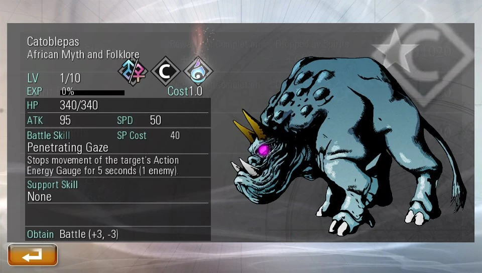 Catoblepas | Destiny of Spirits Wiki | Fandom