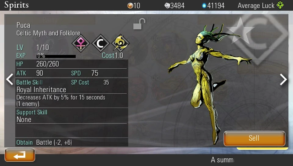 Puca | Destiny of Spirits Wiki | Fandom