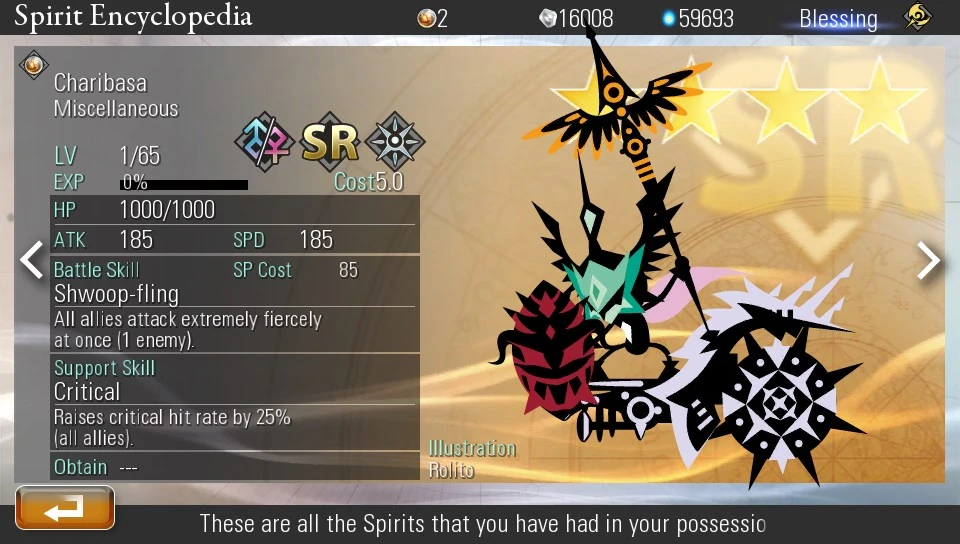 Charibasa | Destiny of Spirits Wiki | Fandom