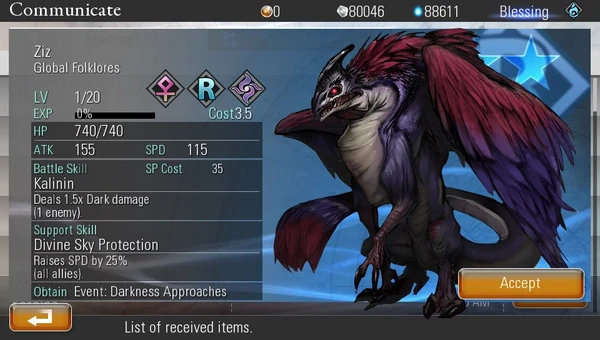 Ziz | Destiny of Spirits Wiki | Fandom