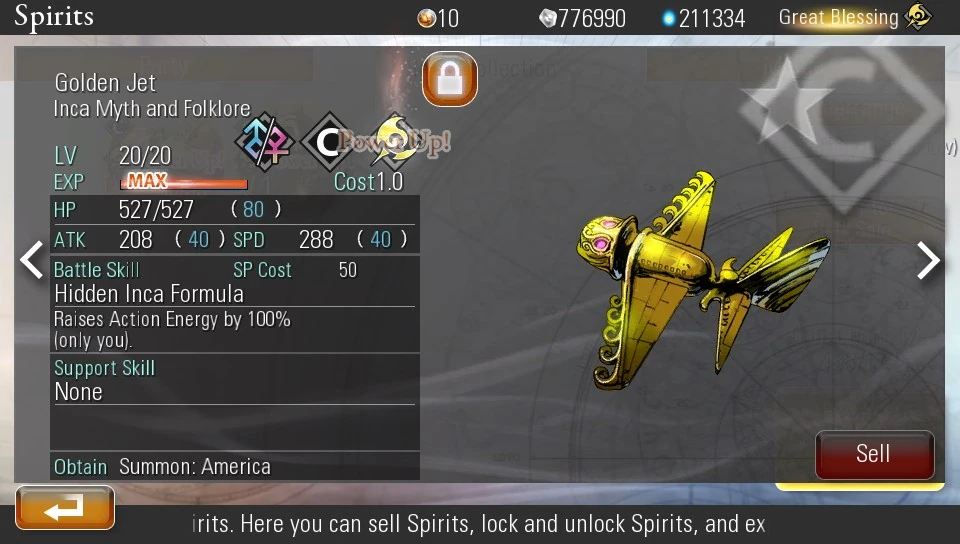 Golden Jet | Destiny of Spirits Wiki | Fandom