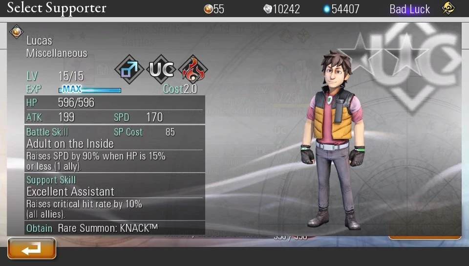 Lucas | Destiny of Spirits Wiki | Fandom