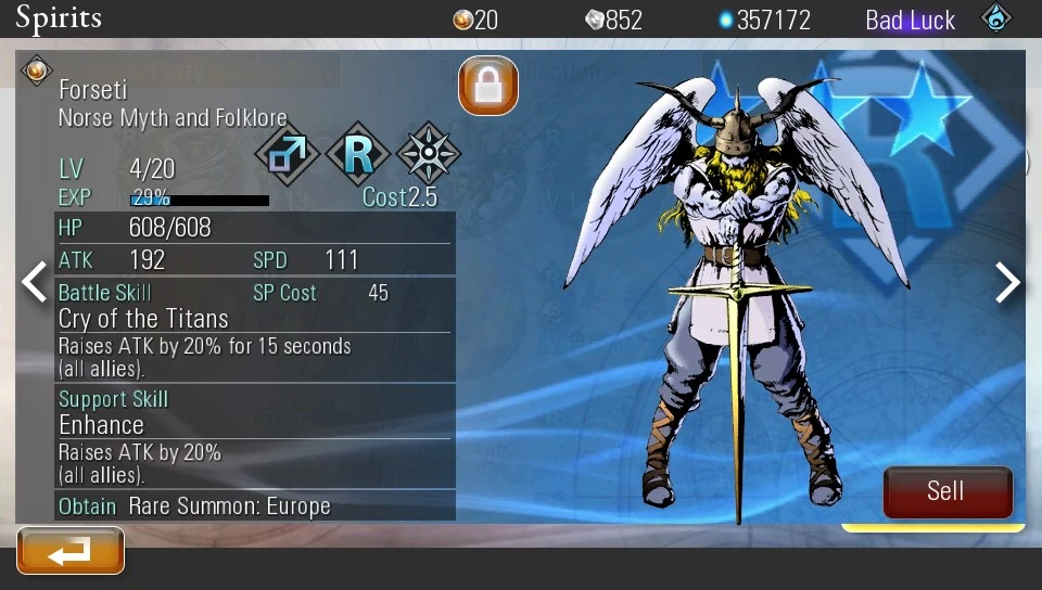 Forseti | Destiny of Spirits Wiki | Fandom