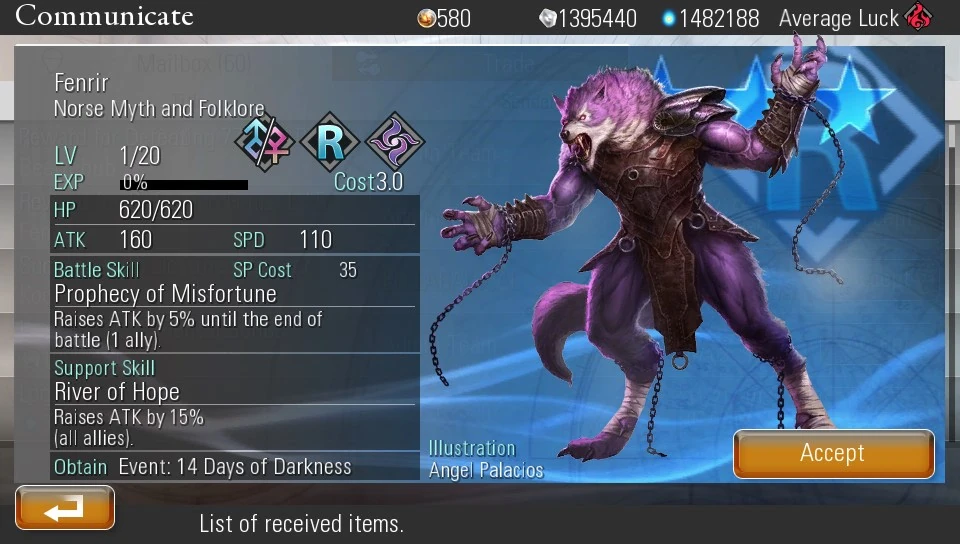 Fenrir (Event) | Destiny of Spirits Wiki | Fandom