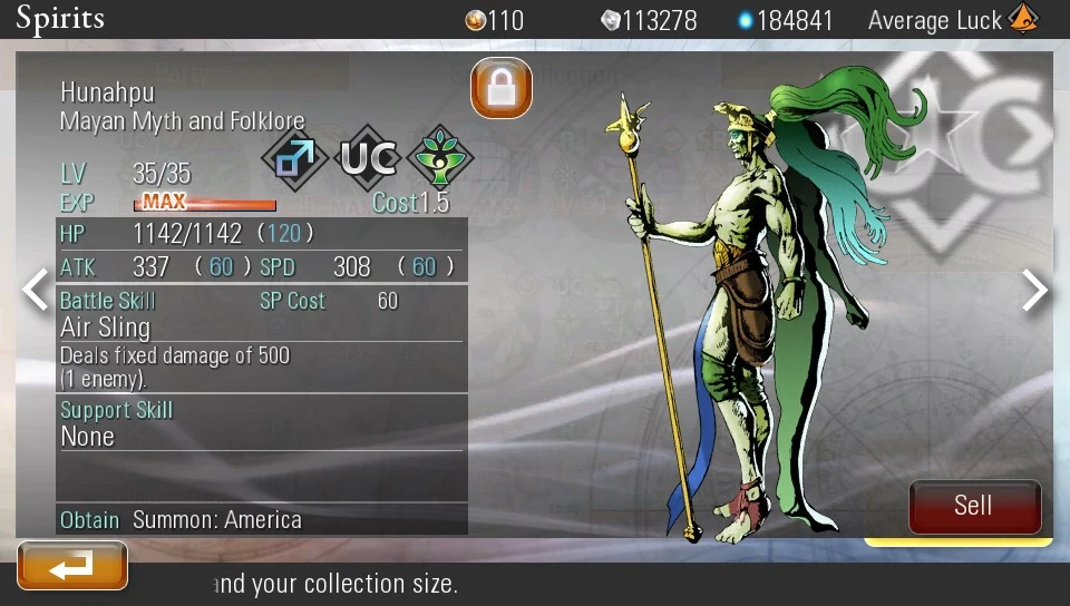 Hunahpu | Destiny of Spirits Wiki | Fandom