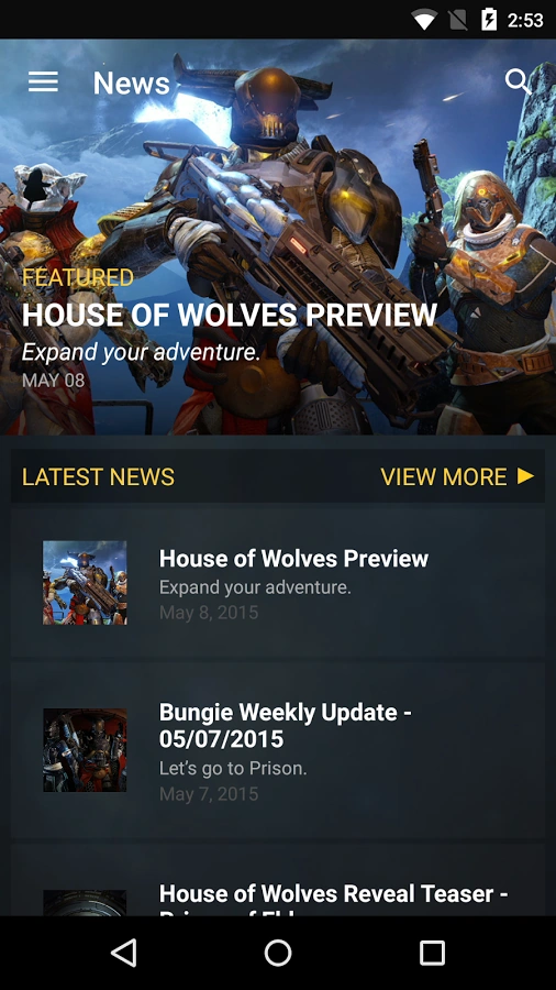 Destiny Companion App | Destiny Wiki | Fandom