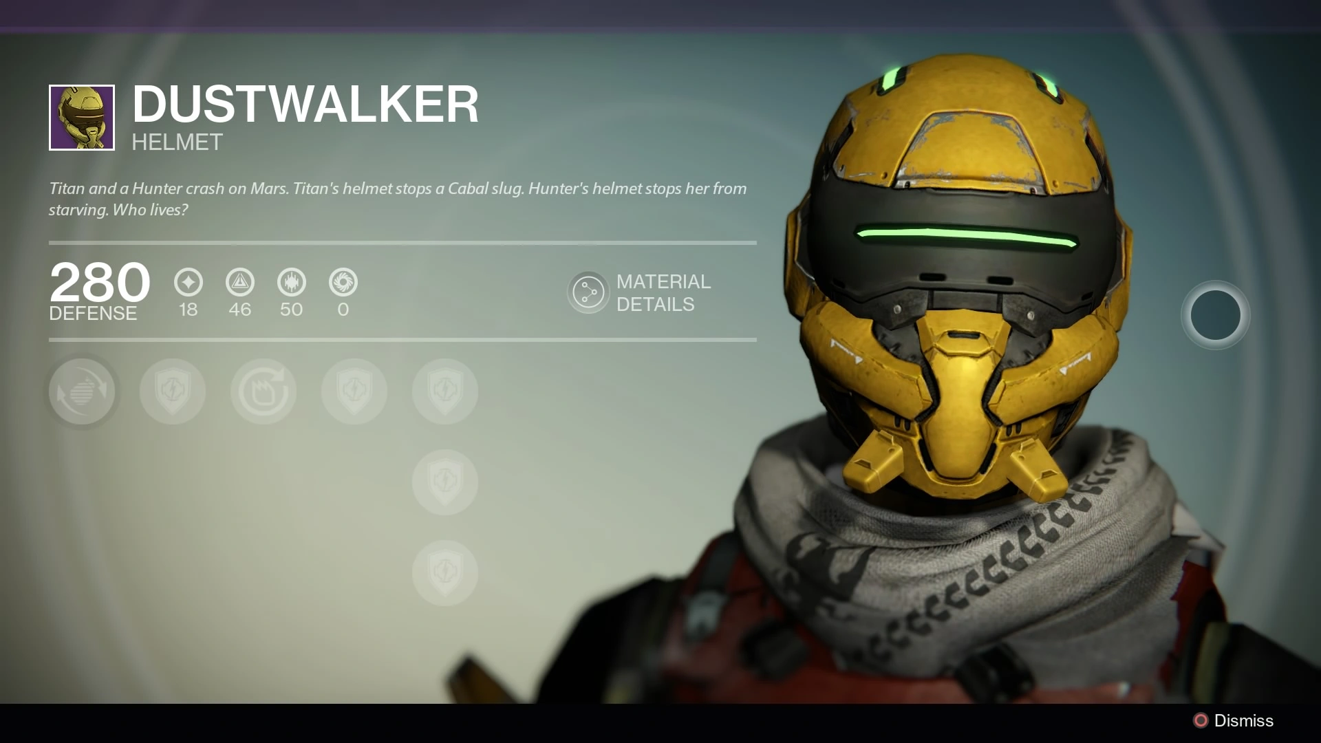 Destiny Legendary Helmet