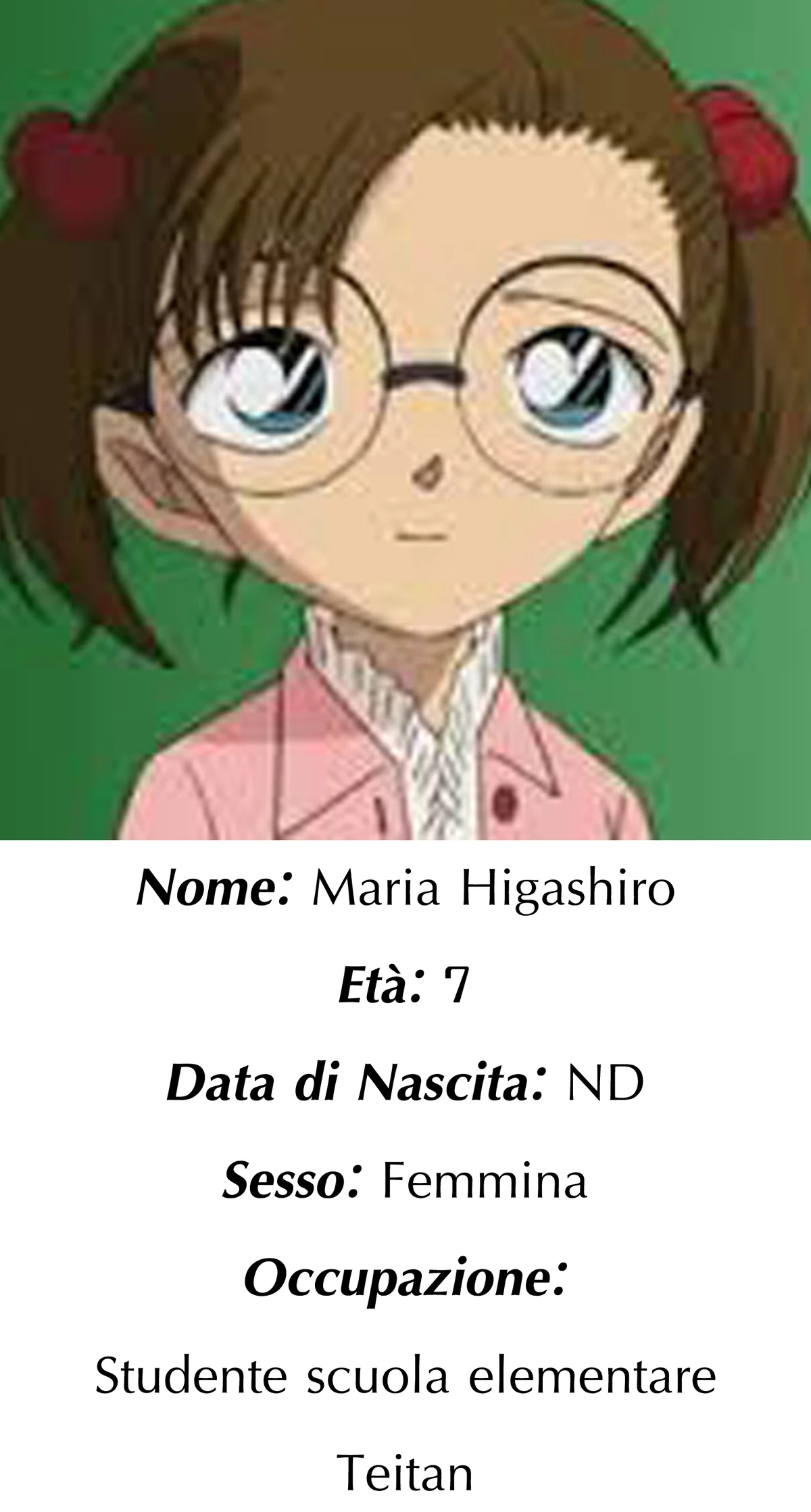 Maria Higashiro | Detective Conan Wiki | Fandom