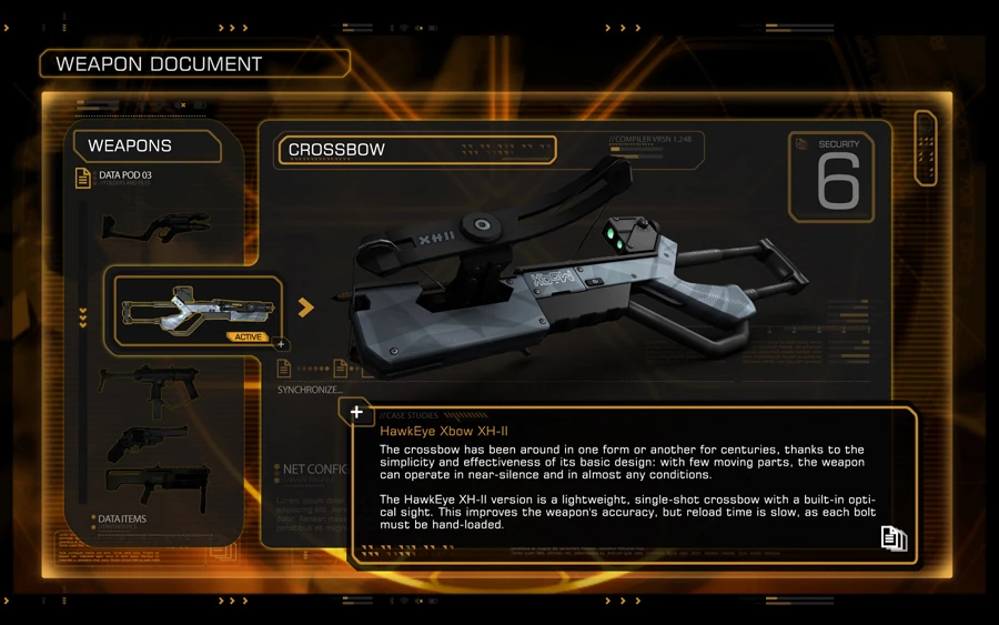 HawkEye Xbow XH-II | Deus Ex Wiki | Fandom