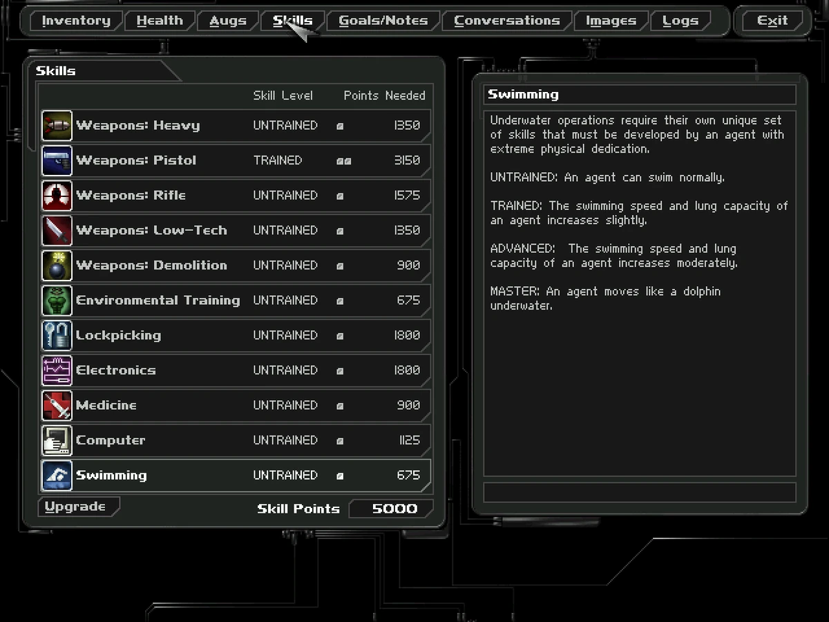 Skills | Deus Ex Wiki | Fandom